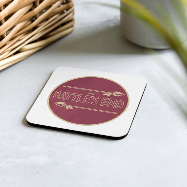 The Battle's End Cork-Back Coaster